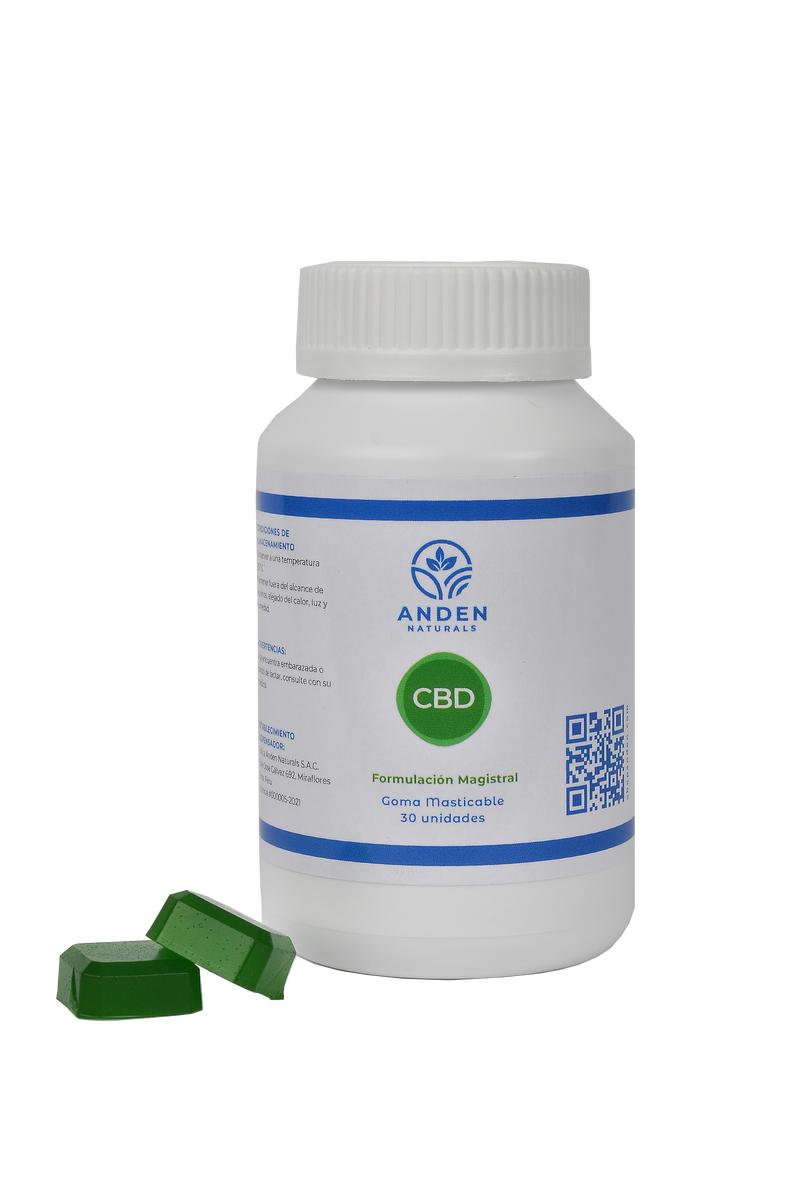 Gomas Masticables CBD 30mg - Relajación y Bienestar Diario – Anden Naturals